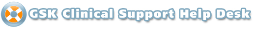 GSK Clinical Support Helpdesk - Main
